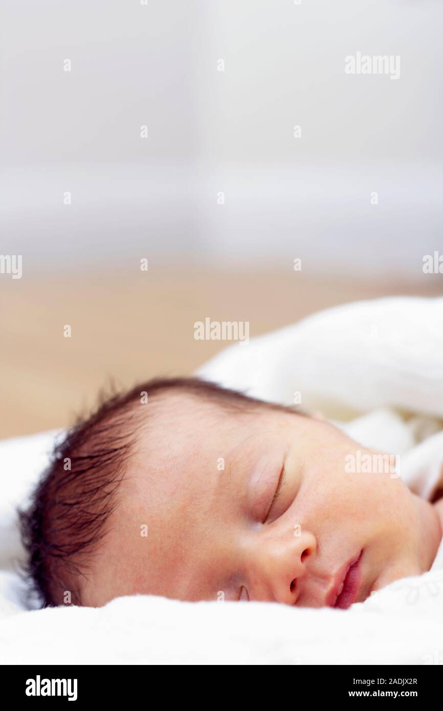 MODEL RELEASED. Sleeping baby Stock Photo - Alamy