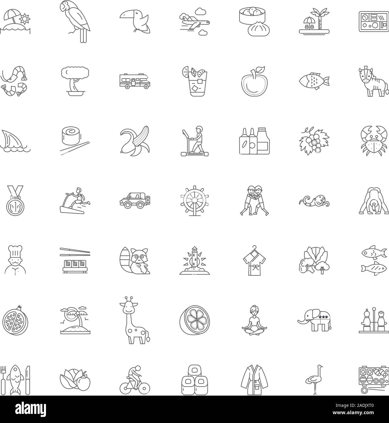 Asian culture line icons, signs, symbols vector, linear illustration ...