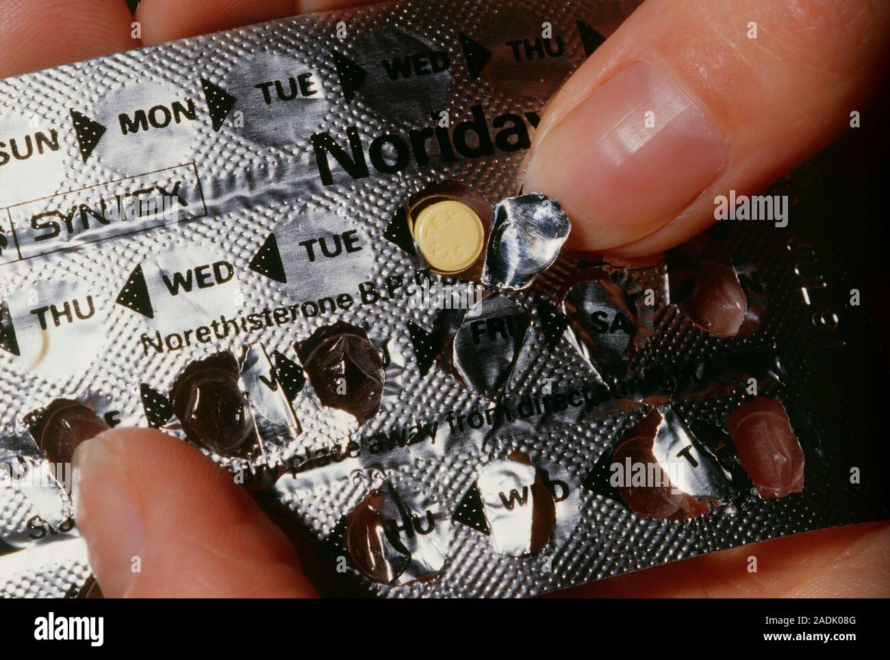 Packet of oral contraceptives a method of birth control known as the ...