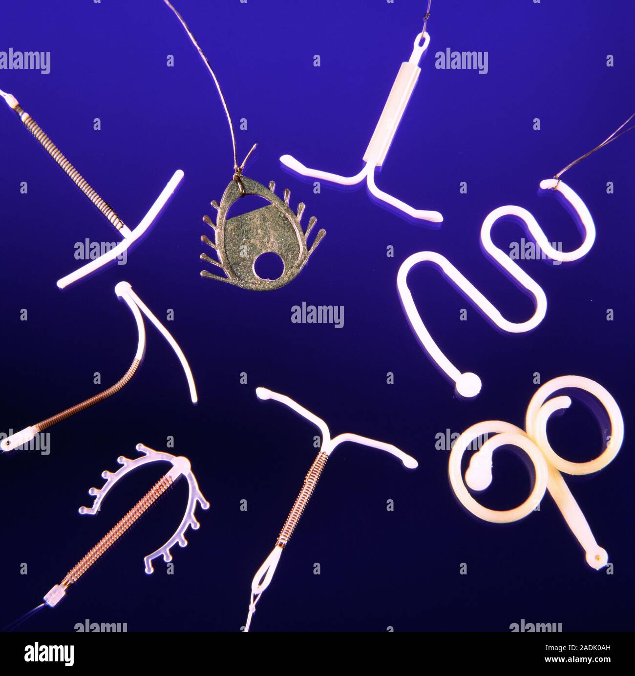 IUDs. A variety of different intrauterine contraceptive devices. IUDs ...