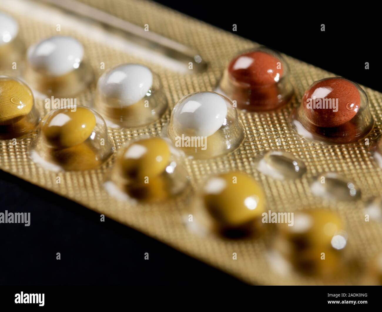 Contraceptive pills in a blister pack Stock Photo - Alamy