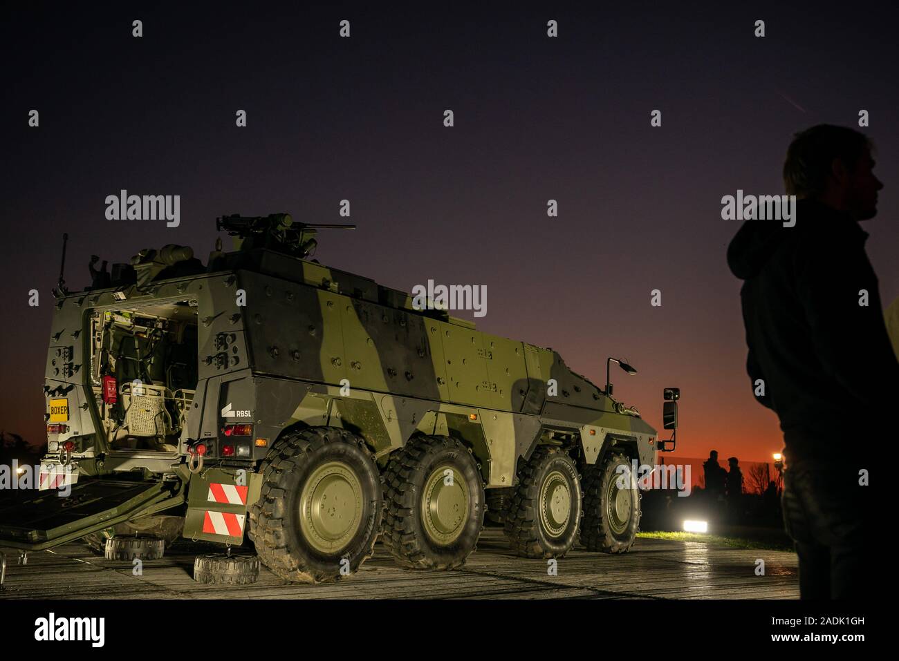 Watford, UK. 04th Dec, 2019. A Boxer-type infantry fighting vehicle of ...