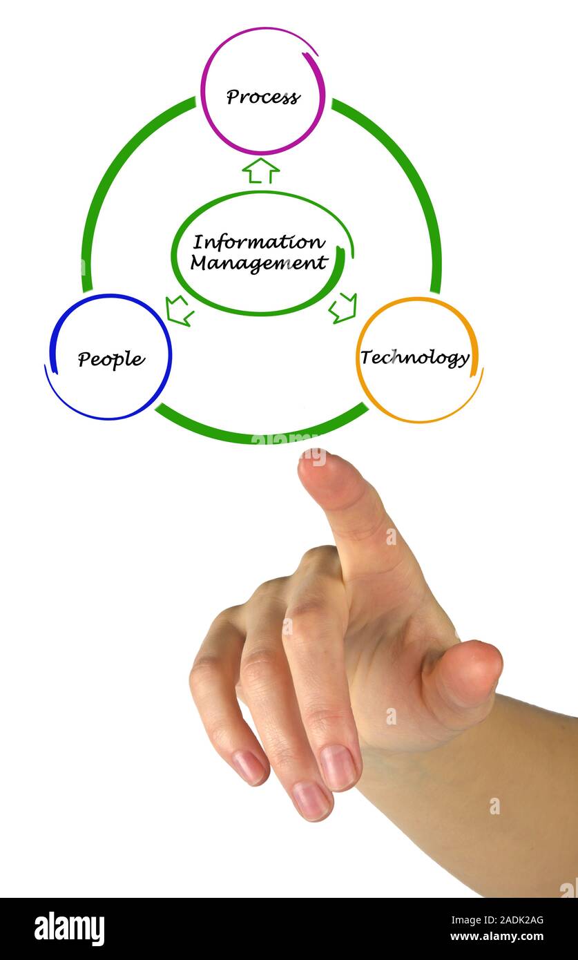 Diagram of Information Management Stock Photo - Alamy