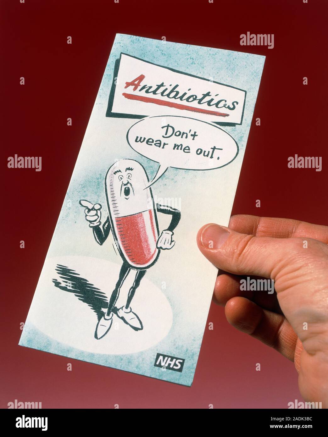 Antibiotic education leaflet. Medical leaflet promoting restraint over ...
