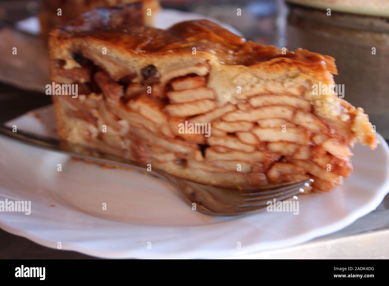 high dutch apple pie, dish or dessert typical of amsterdam in ...