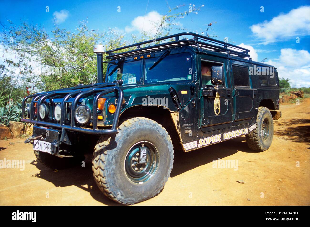 Medical team transport. Road vehicle used by white Kenyans to transport ...