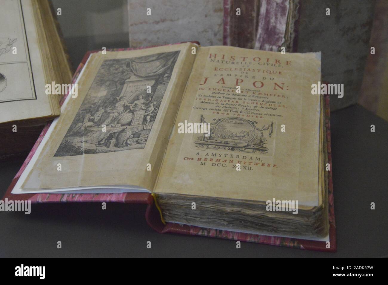 A historic book by Engelbert Kaempfer 1651-1715. Located in the local ...