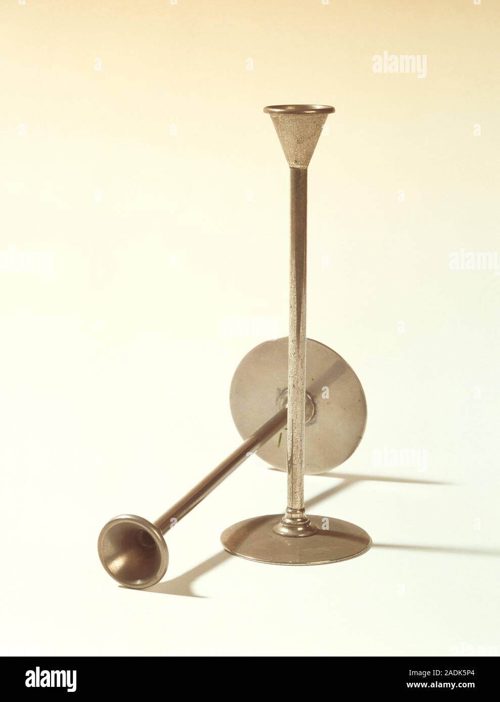 Pinard stethoscopes from the early twentieth century, used to listen to ...