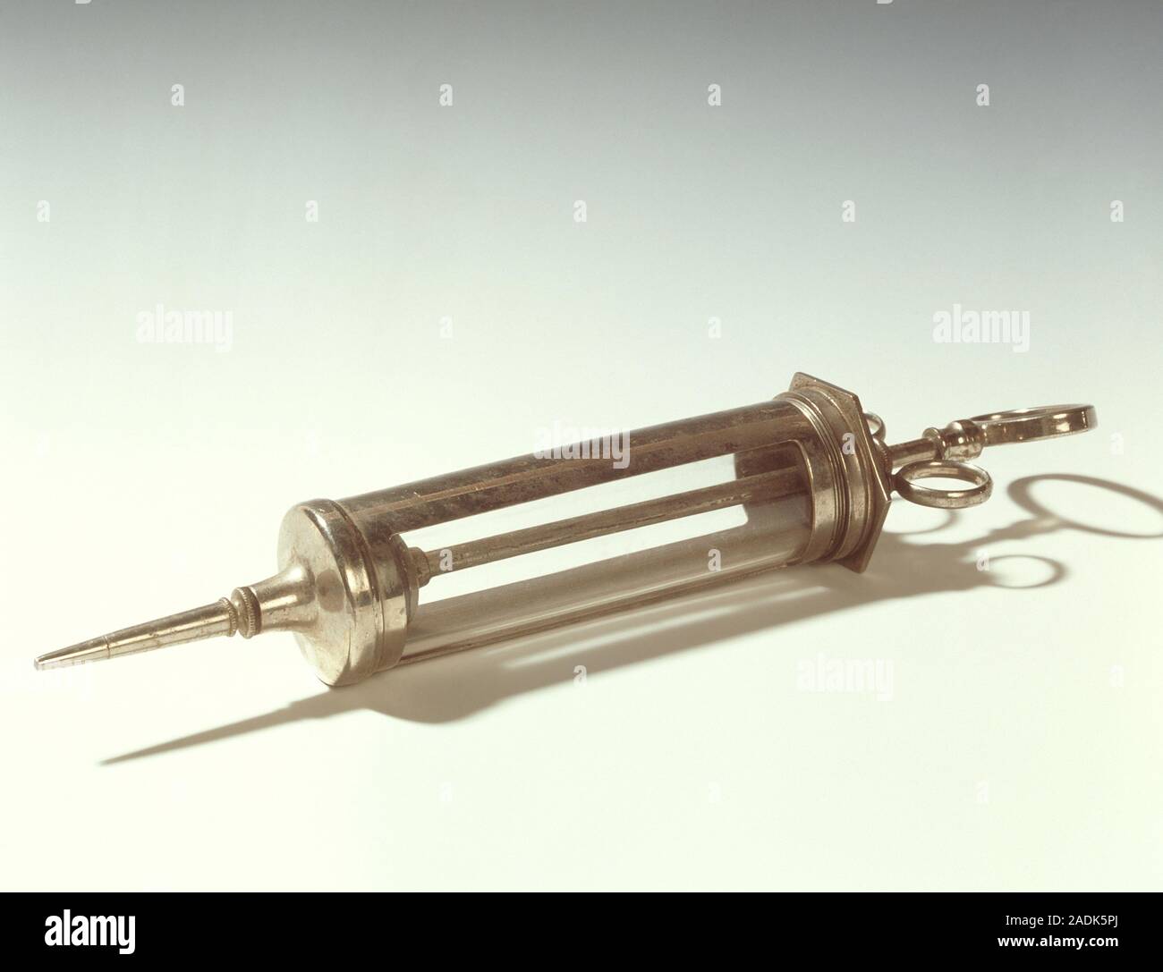 Historical syringe for puncturing and cleaning wounds Stock Photo - Alamy