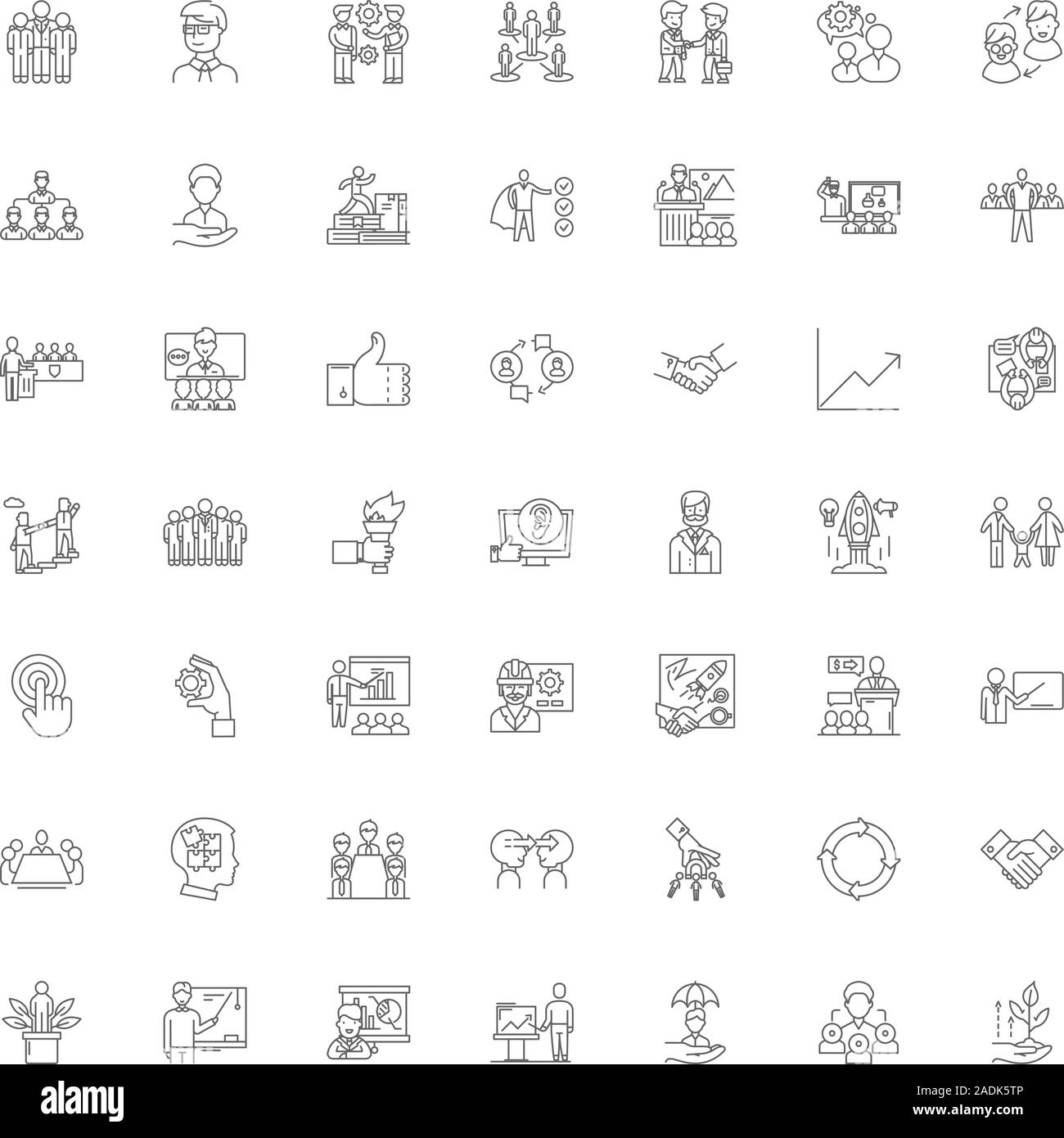 Coaching expert outline icons hi-res stock photography and images - Alamy