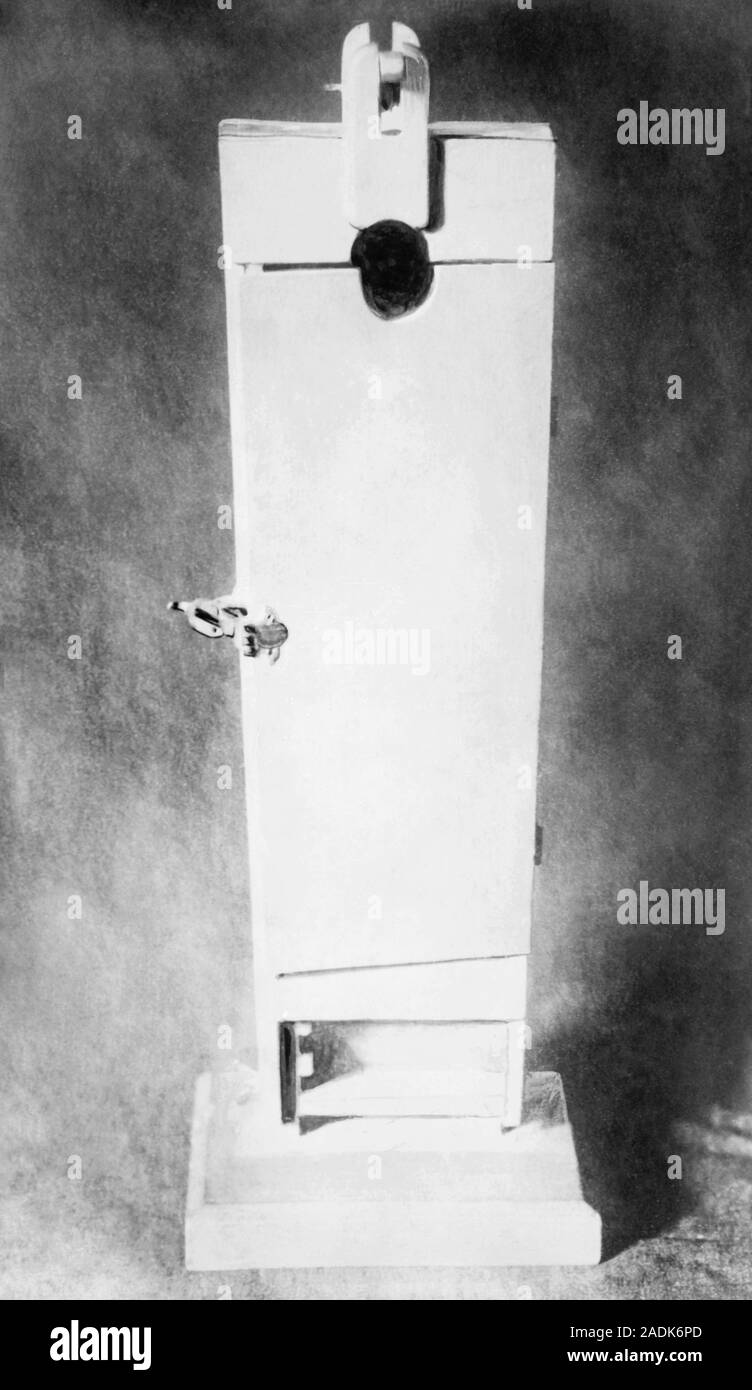 Mental asylum restraint. This device was used to restrain the insane in ...