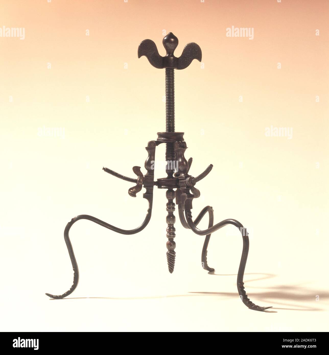 Trephine from the eighteenth century. This surgical instrument was used ...