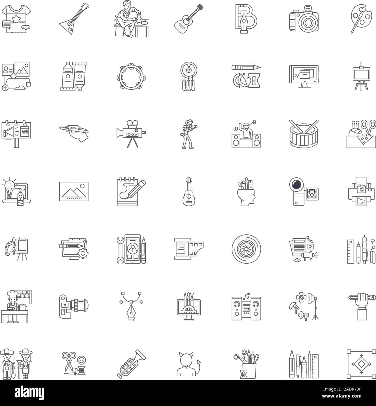 Creative line icons, signs, symbols vector, linear illustration set ...