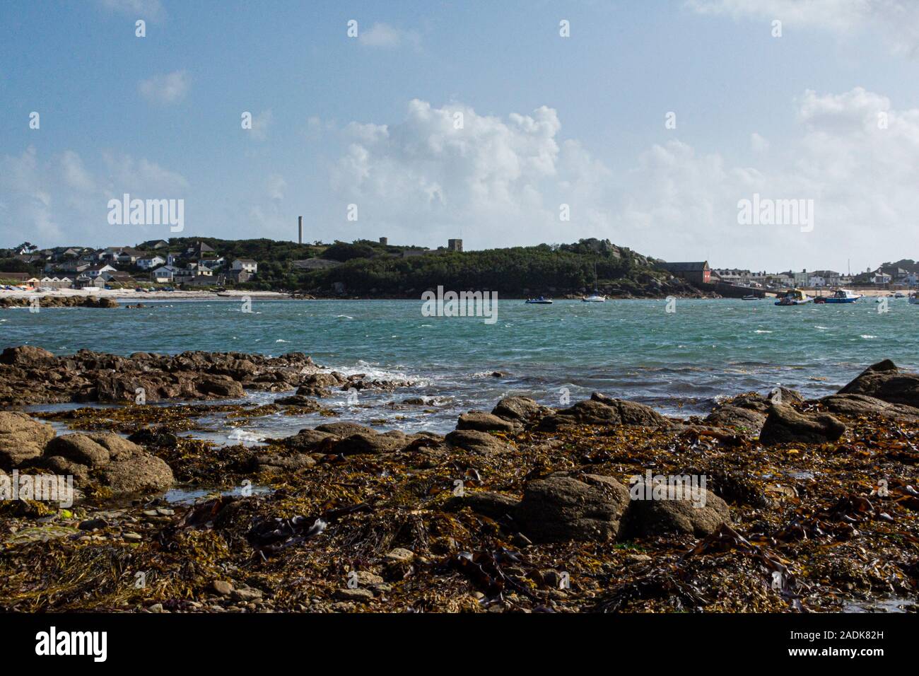 Porthmellon beach & St Mary's Lifeboat Station, St Mary's, Isles of ...