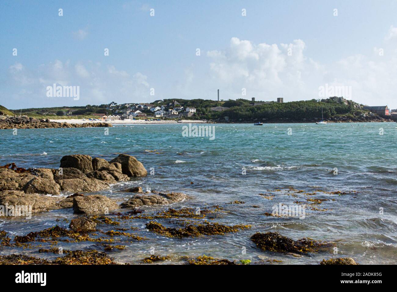 Porthmellon beach & St Mary's Lifeboat Station, St Mary's, Isles of ...