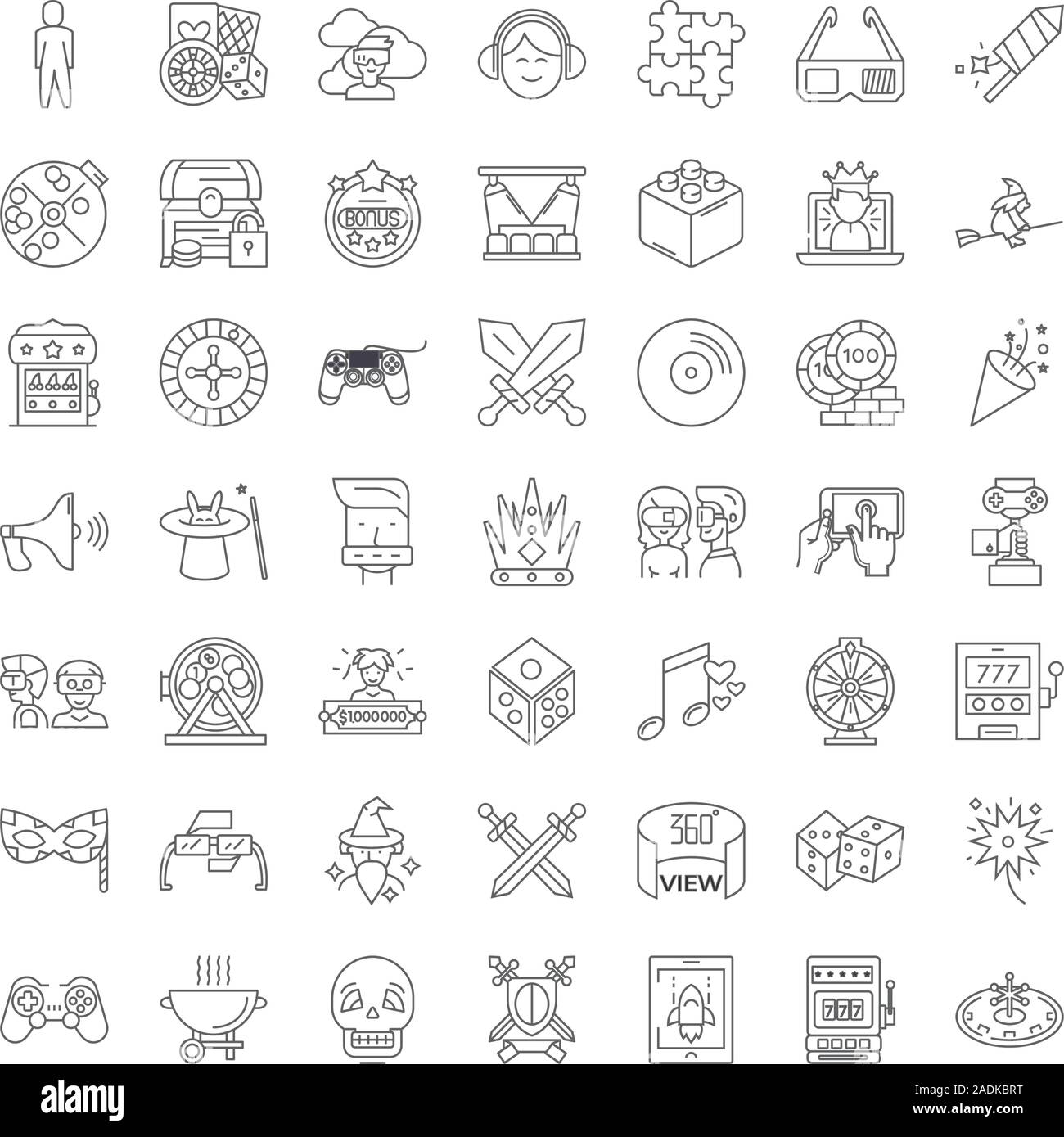 Games and toys line icons, signs, symbols vector, linear illustration ... Games and toys line icons, signs, symbols vector, linear illustration ...