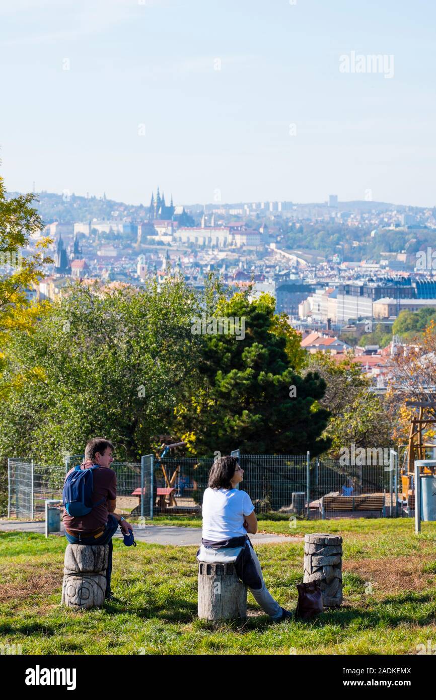 Parukarka park, Zizkov, Prague, Czech Republic Stock Photo - Alamy