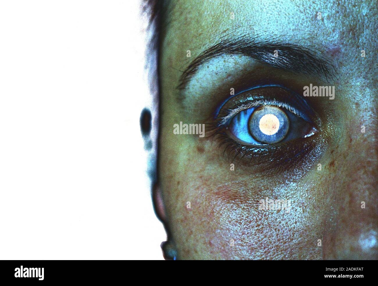 Vision. Glowing human eye Stock Photo - Alamy