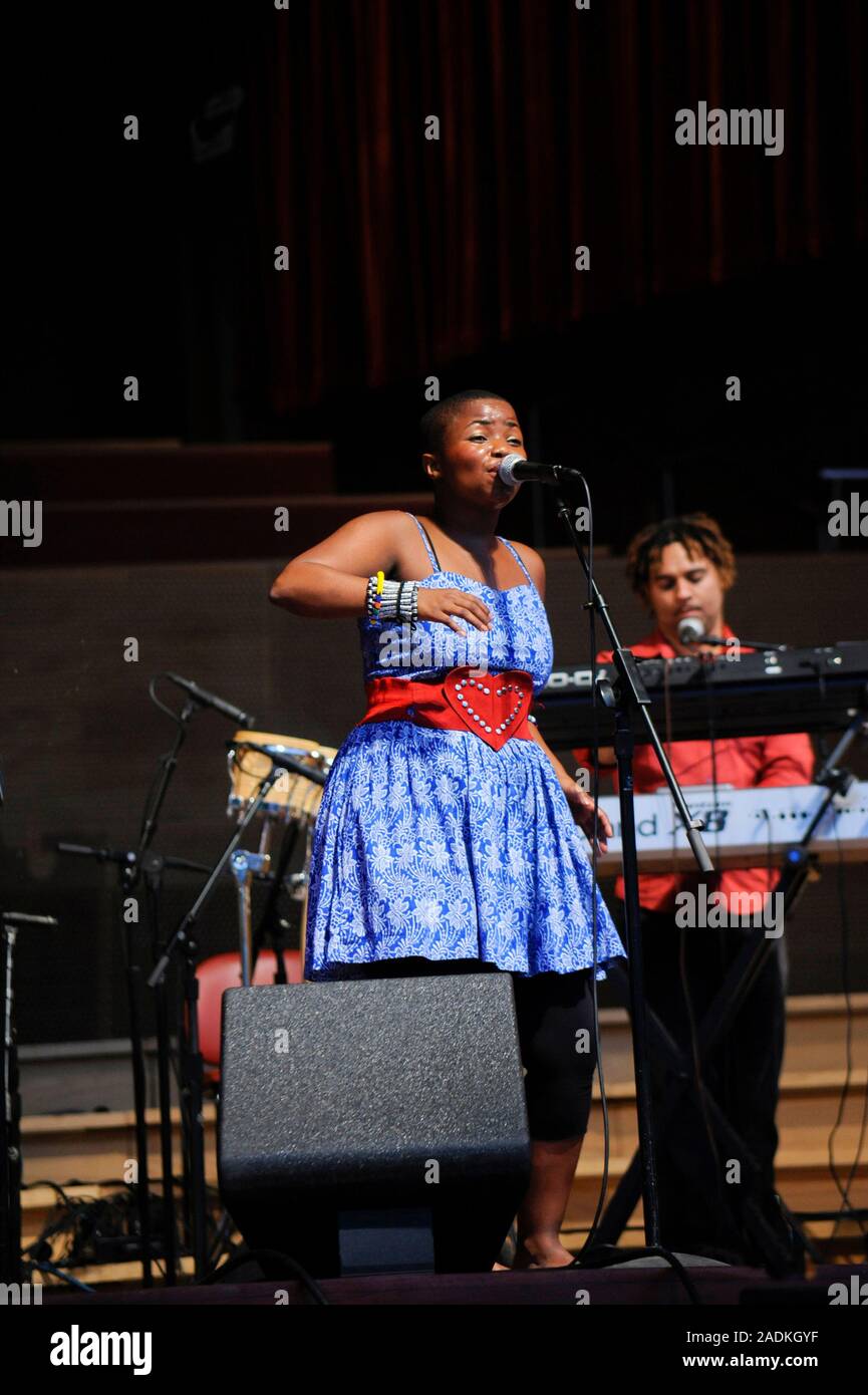 South African band Freshlyground performing on stage at Pritzker ...