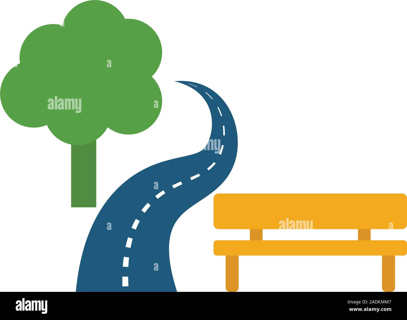 Park icon. Simple element from real estate icons collection. Creative ...