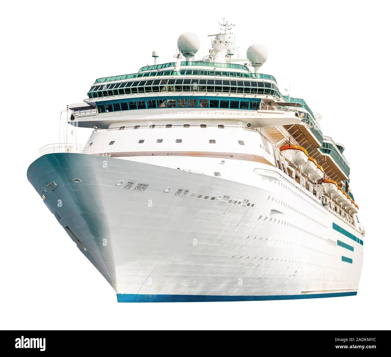 Cruise Ship White Background