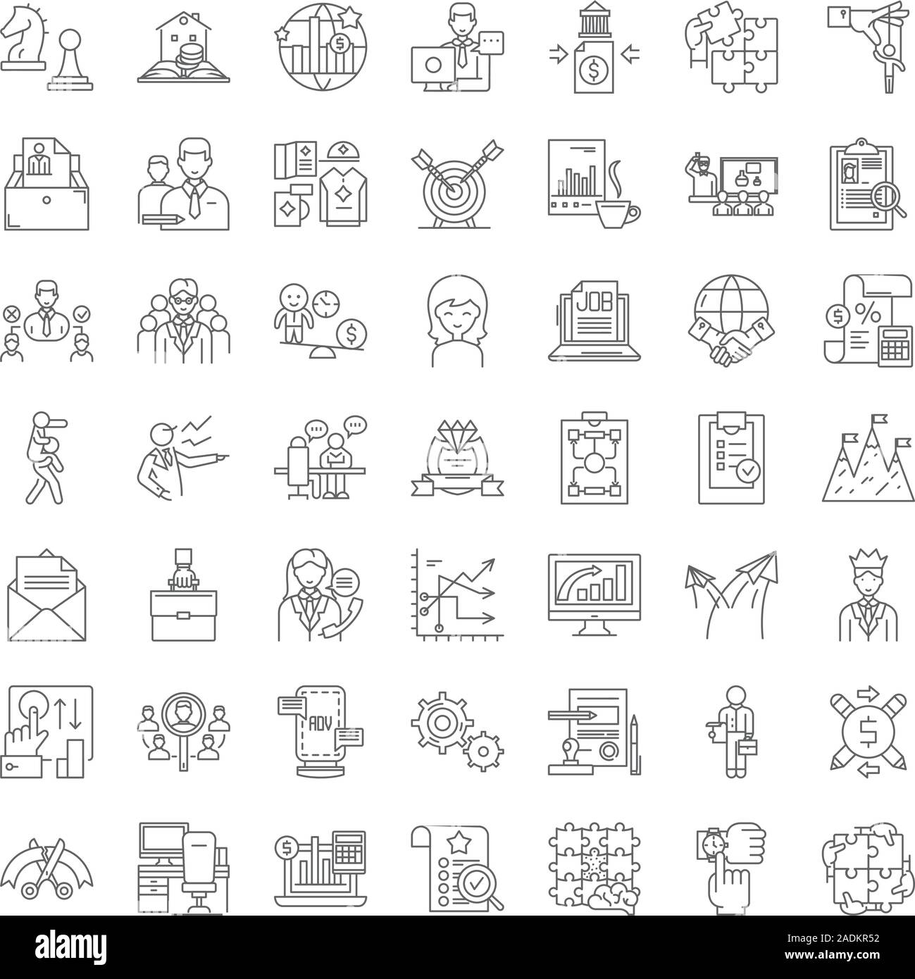 Product idea development linear icons, signs, symbols vector line ...
