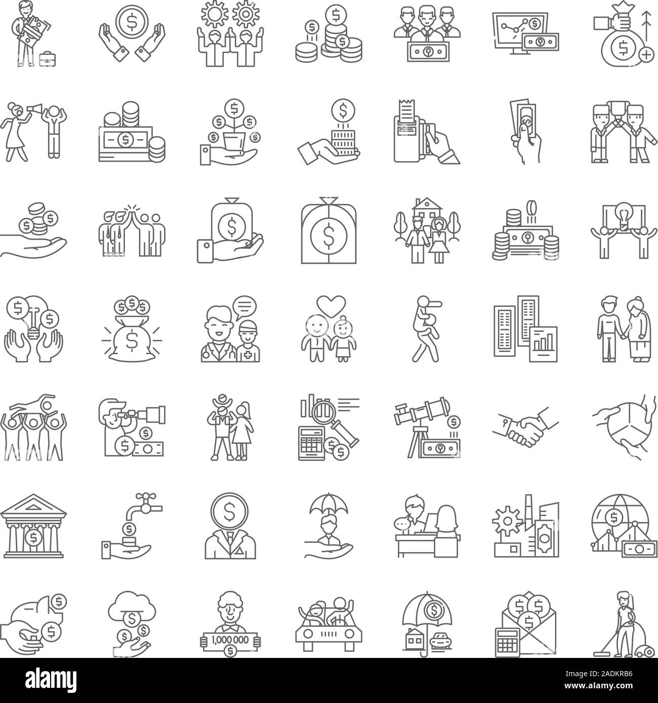 Altruism linear icons, signs, symbols vector line illustration set Stock Vector Image & Art - Alamy