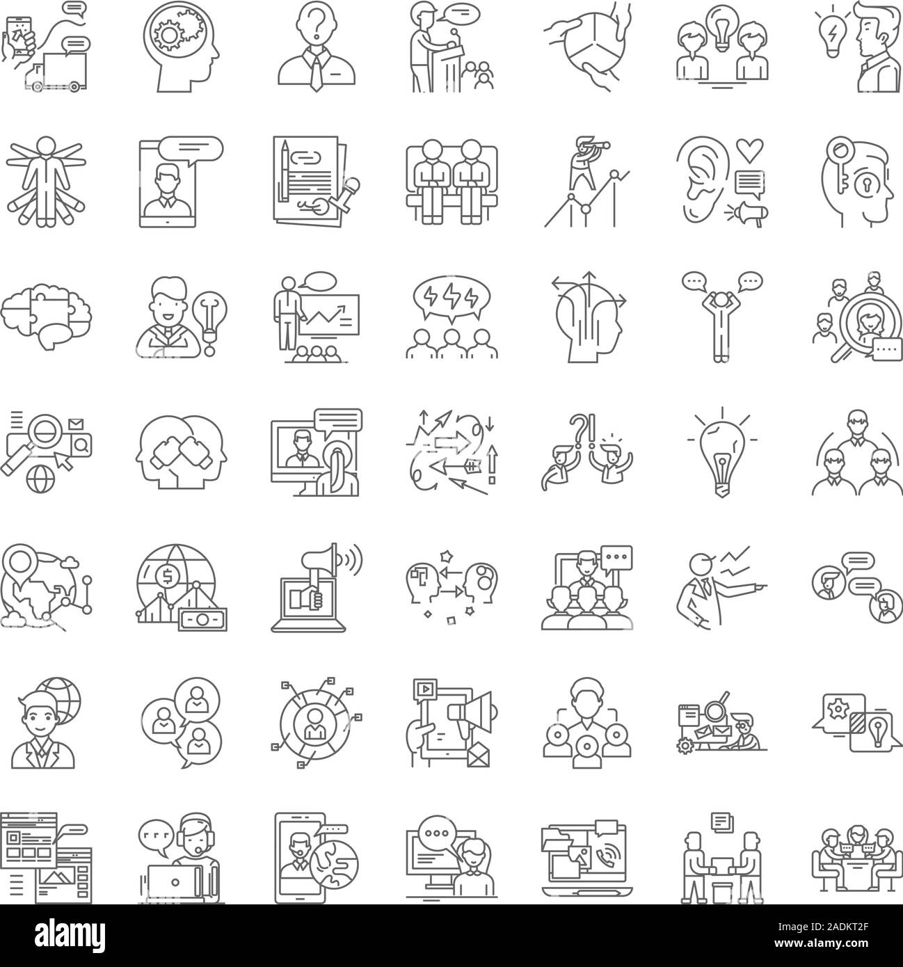 Question linear icons, signs, symbols vector line illustration set Stock Vector Image & Art - Alamy