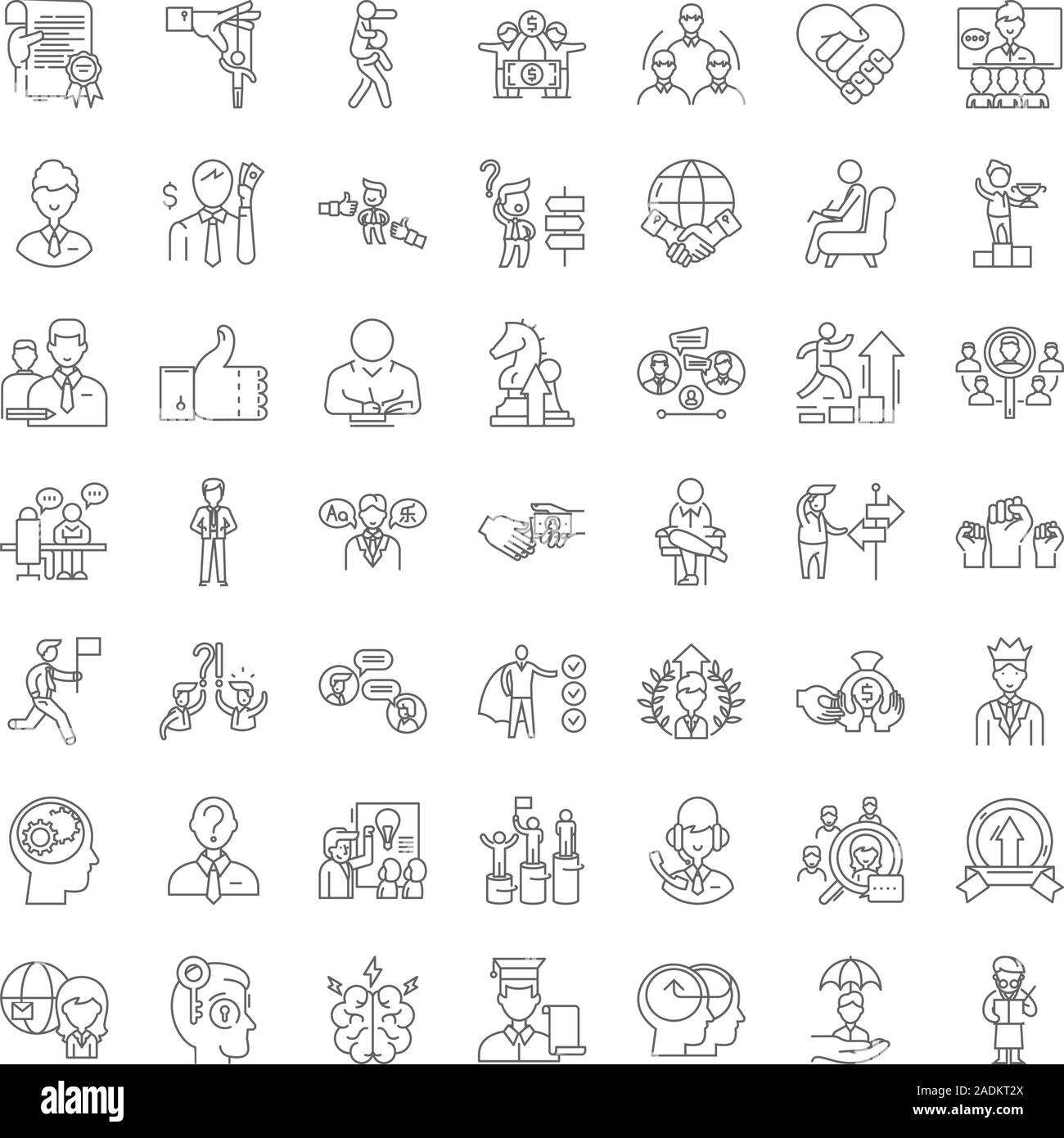 Politics linear icons, signs, symbols vector line illustration set ...