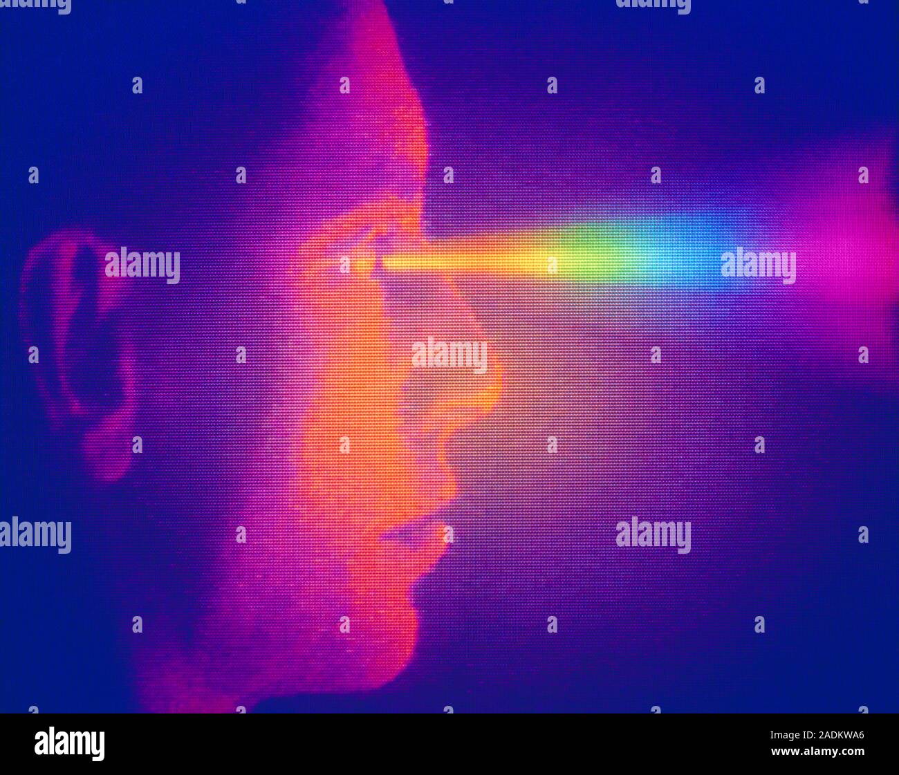 Human colour vision: computer-generated abstract image representing ...