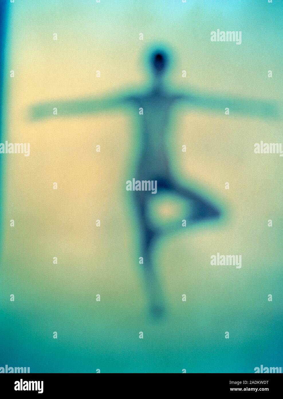 Balance. Blurred image of a balancing figure Stock Photo - Alamy