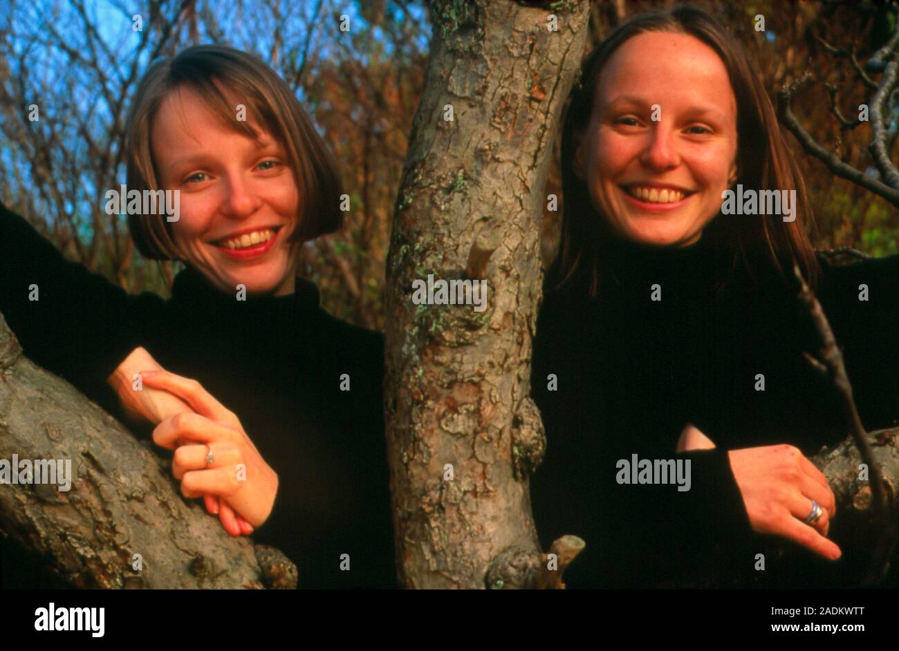 Model released. Identical twins. Identical (monozygotic) twins develop ...