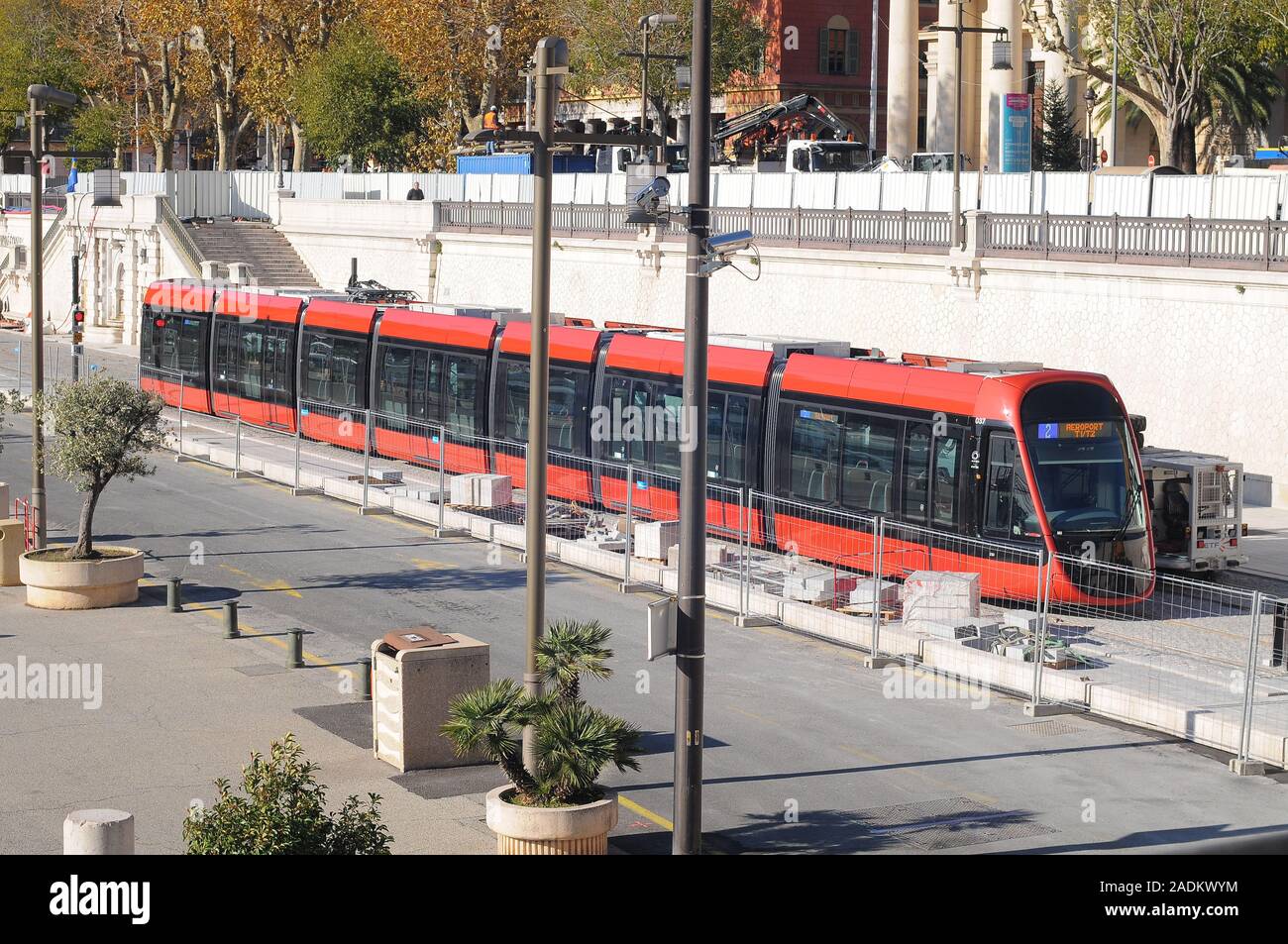 New Tram Line Stock Photo - Alamy