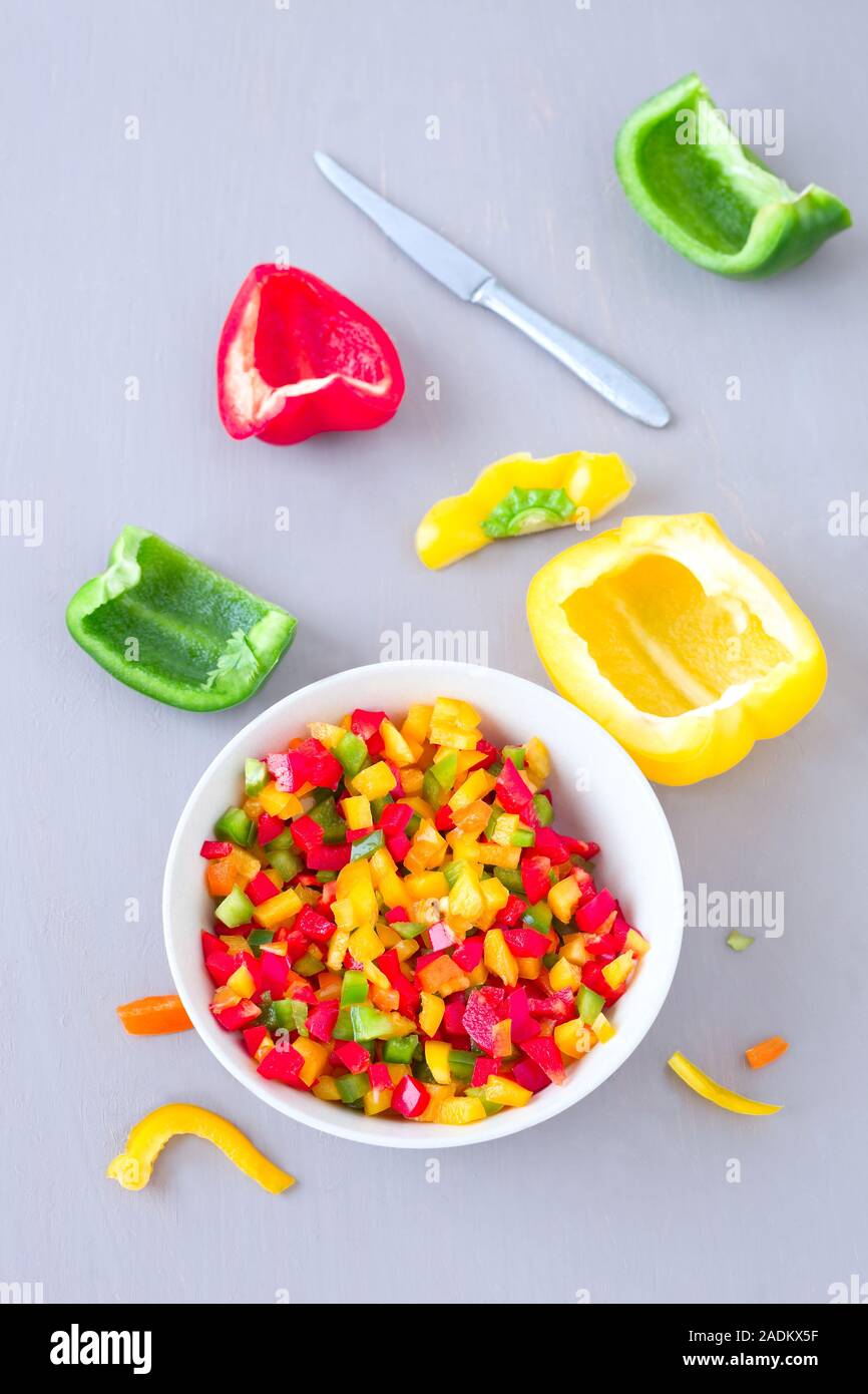 Chopped pepper hi-res stock photography and images - Alamy