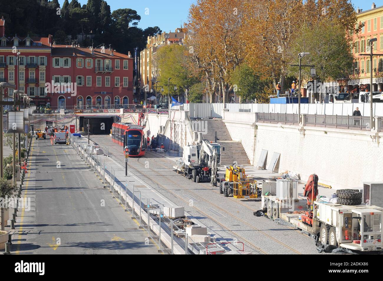 New Tram Line Stock Photo - Alamy