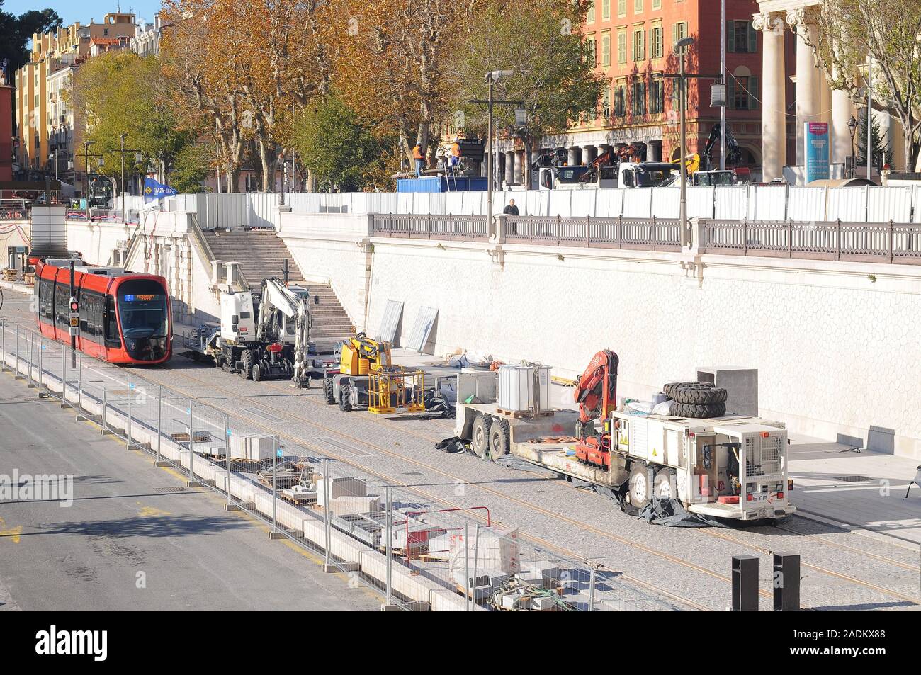 New Tram Line Stock Photo - Alamy