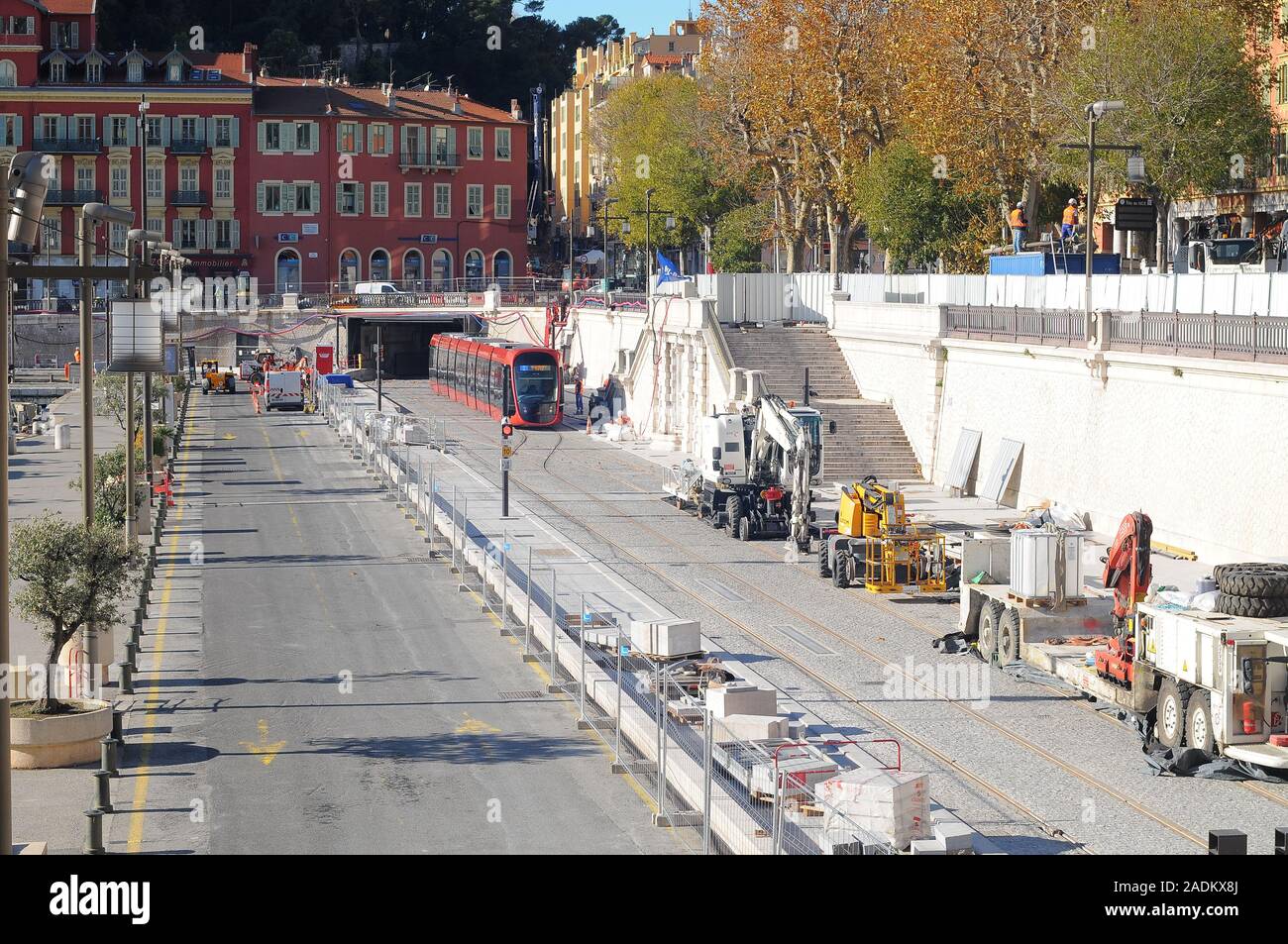 New Tram Line Stock Photo - Alamy