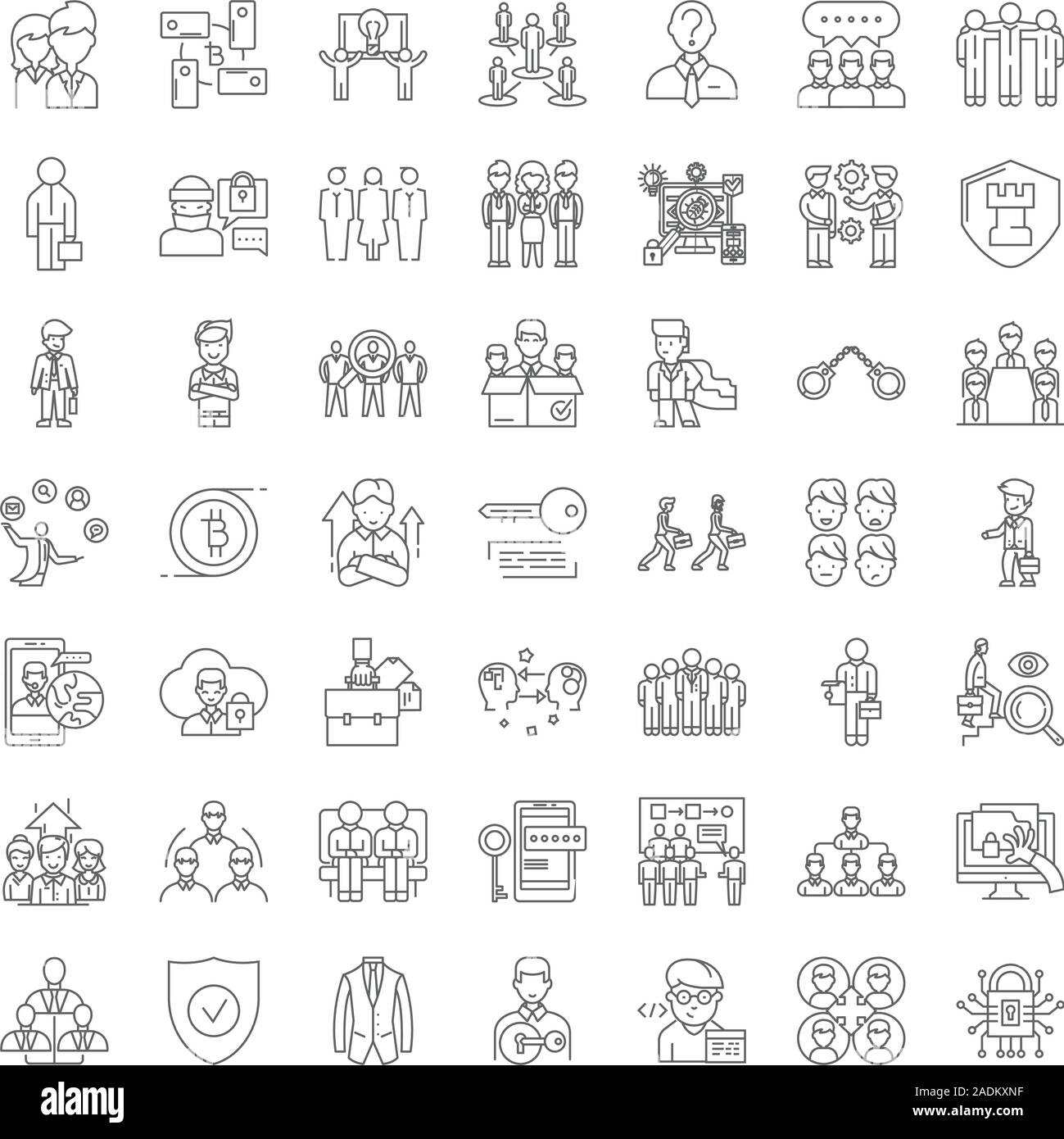 Security linear icons, signs, symbols vector line illustration set Stock Vector Image & Art - Alamy