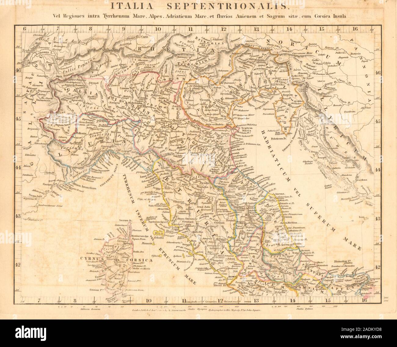 ANCIENT ROMAN NORTHERN ITALY. Italia Septentrionalis. Gallia Cisalpina ...