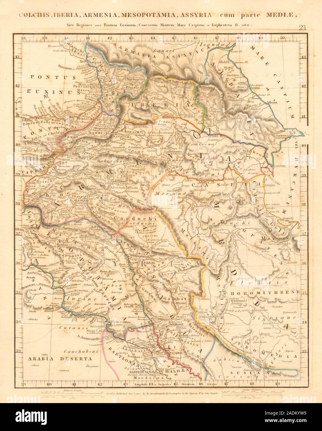 ANCIENT IRAQ & CAUCASUS Colchis Armenia Mesopotamia Assyria. ARROWSMITH ...