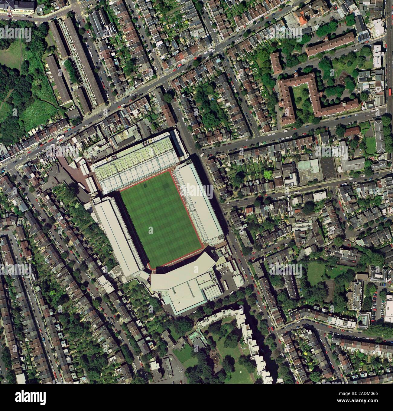 Highbury Stadium, home of Arsenal Football Club from 1913-2006, aerial ...