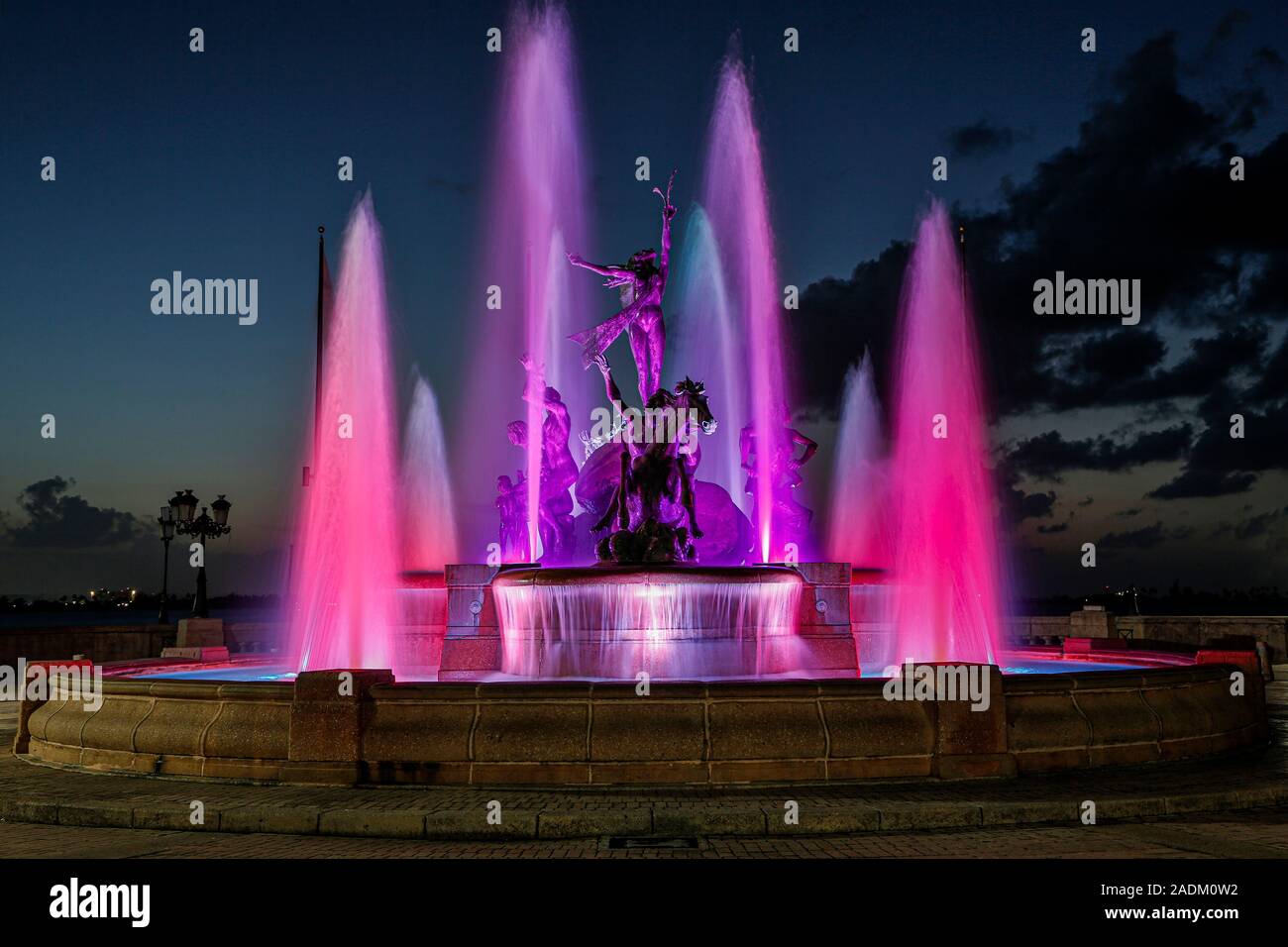 Raices ("roots") sculpture and fountain, Old San Juan, Puerto Rico ...