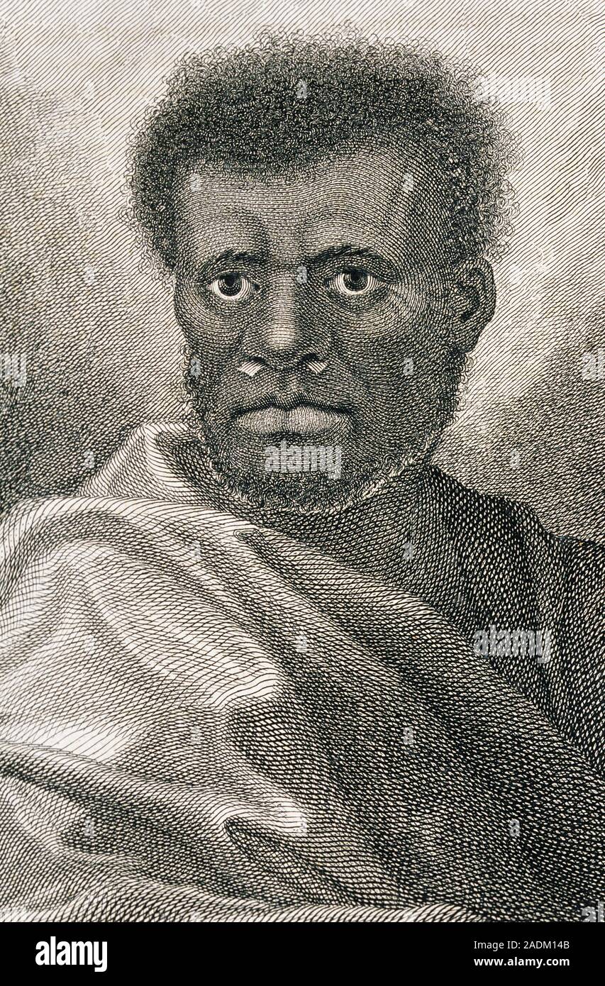 Native of the island of Malekula. Captain James Cook's second voyage ...