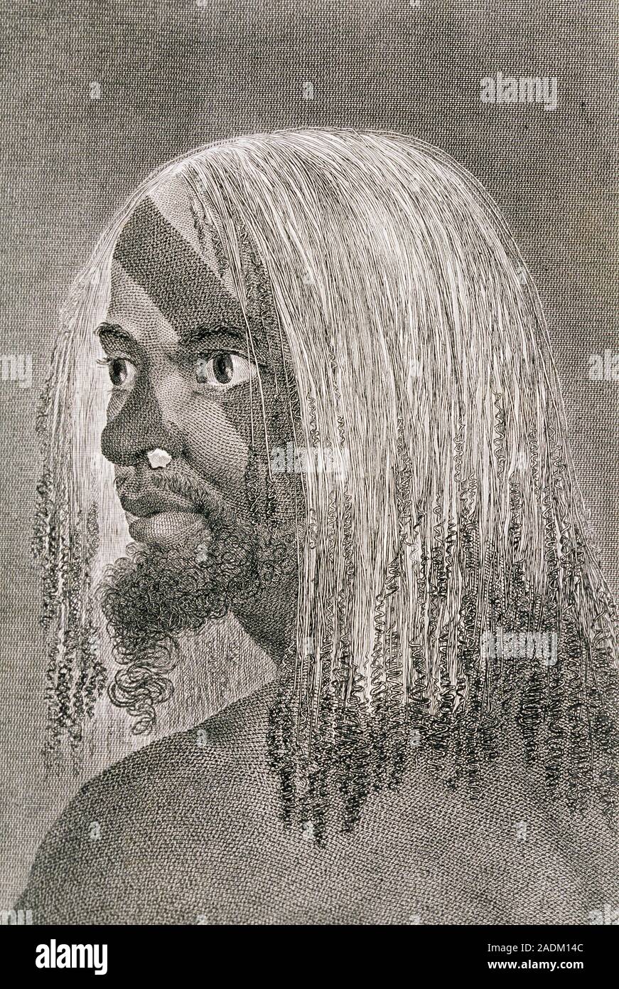 Native of the island of Tanna. Captain James Cook's second voyage, from ...