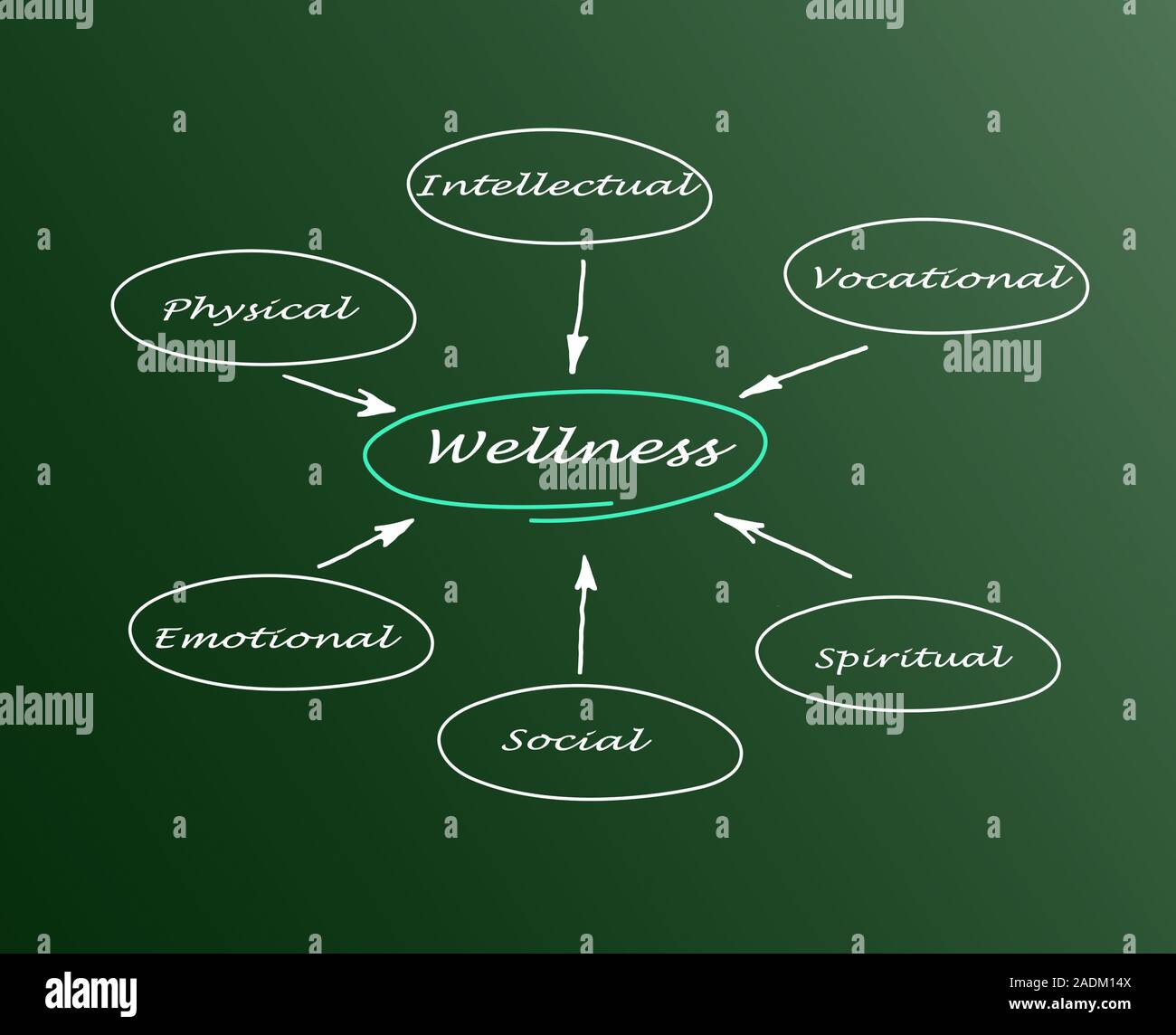 Diagram of wellness Stock Photo - Alamy