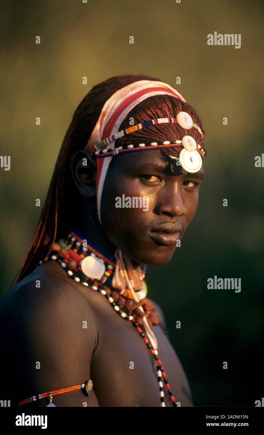Masai tribesman. Tribesman from the Masai, or Maasai, tribe of Kenya ...