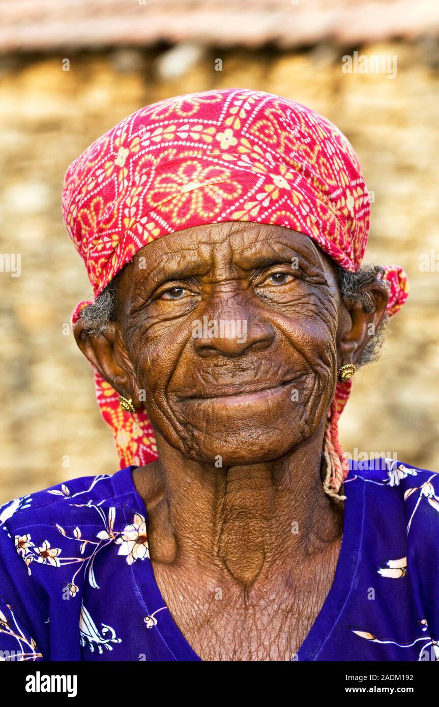 Siddhi woman. Siddhi people live in the Gir Forest National Park (also ...