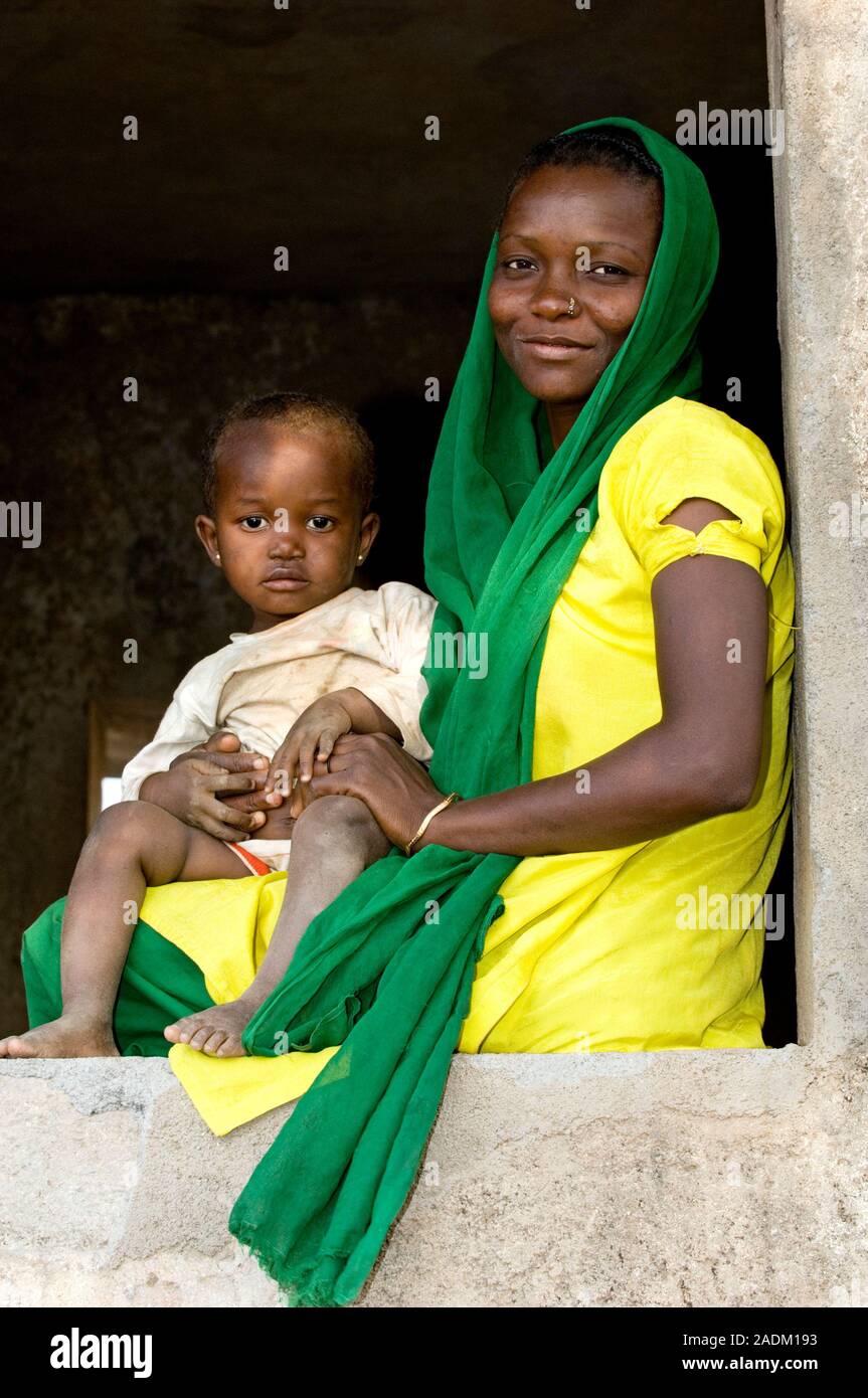 Siddhi child and young woman. Siddhi people live in the Gir Forest ...