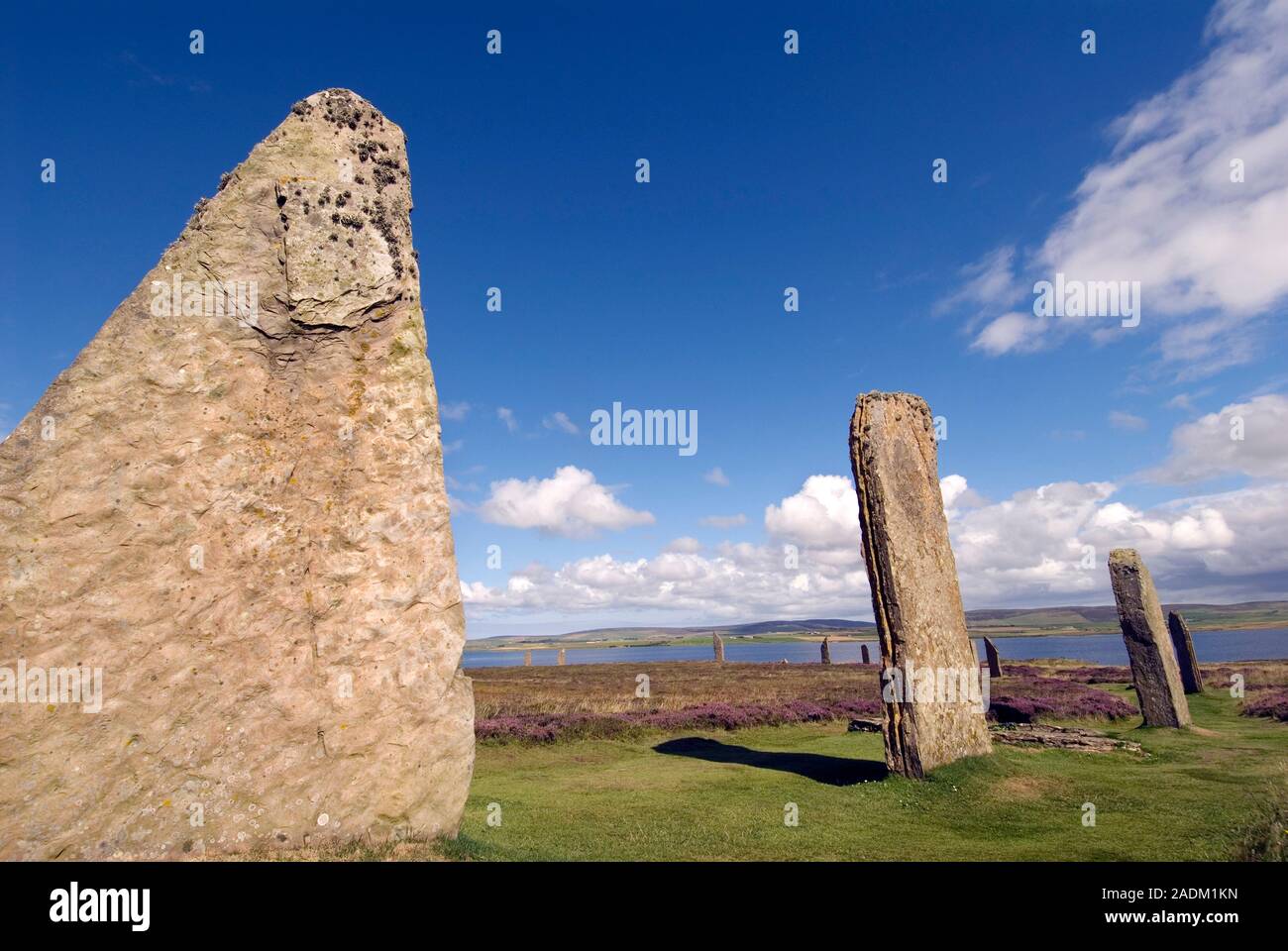 Ring of Brodgar, Stenness, Orkney, Scotland. These standing stones are ...