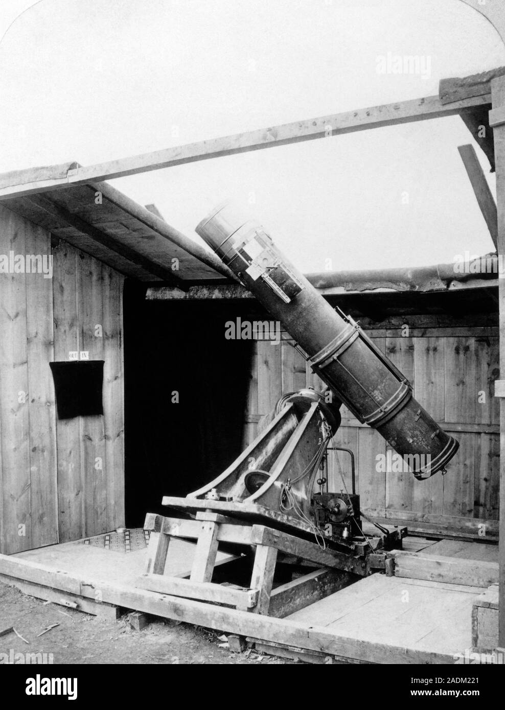 Lord Lindsay's telescope, 1870. This instrument was used by the ...